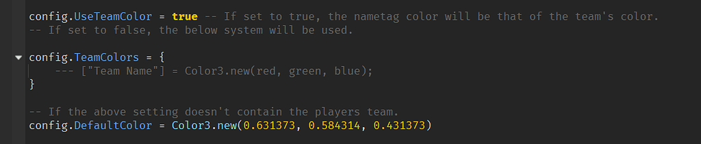 Overhead Nametag + Health Bar + Custom Team Color - Community Resources ...