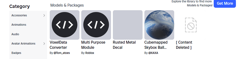 Unable to remove Models from Inventory - Roblox Application and Website ...