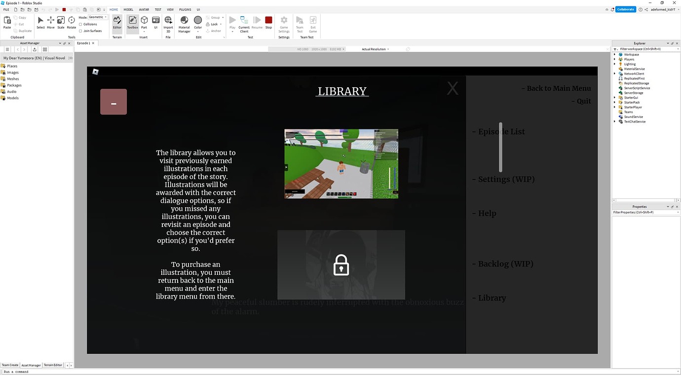 Roblox Visual Novel Concept - Early Access Studio & Other Screenshots ...