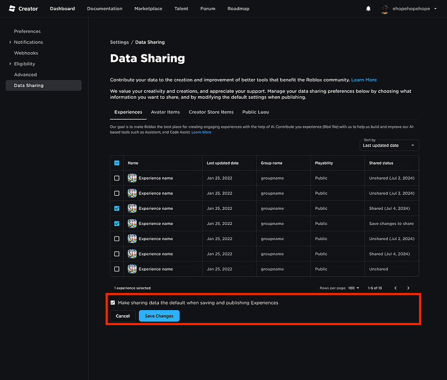How to disable AI data collection - Community Tutorials - Developer Forum | Roblox
