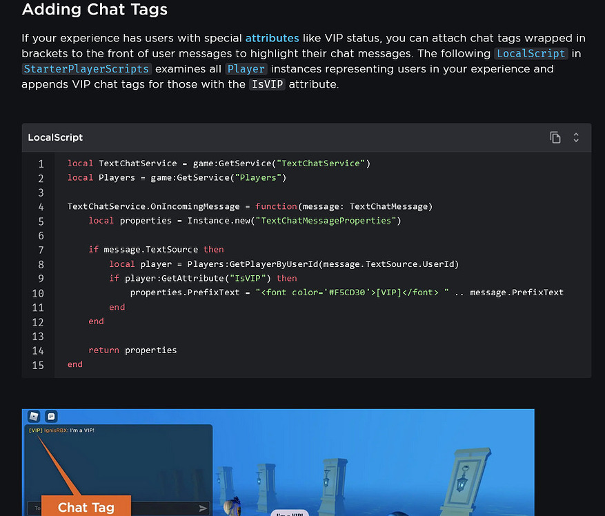 How to make changeable chat tags - Scripting Support - Developer Forum | Roblox