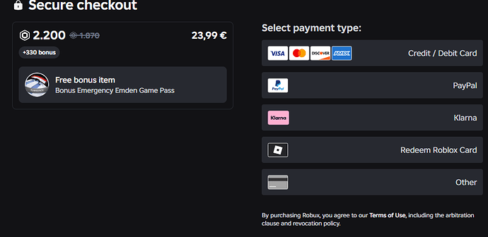 Roblox Plus cannot be purchased using other “select payment types”, it ...