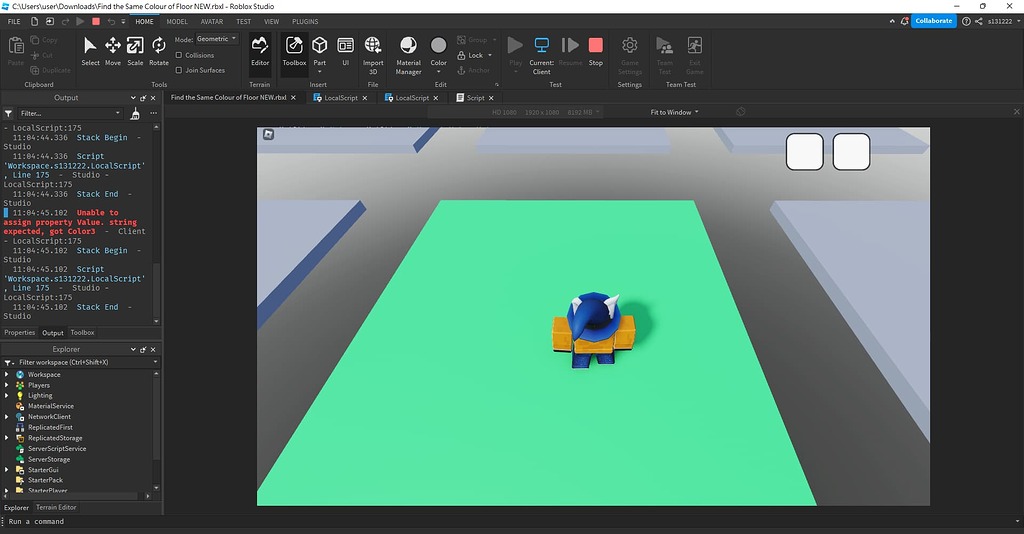 Color3 Value To String Value Scripting Support Developer Forum Roblox 