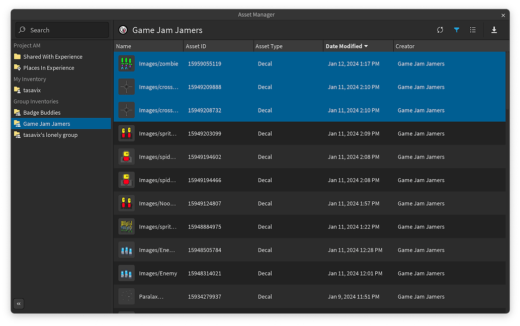 [BETA] Revamped Asset Manager - Announcements - Developer Forum | Roblox