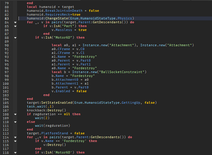 Tool behavior is weird after getting ragdolled - Scripting Support - Developer Forum | Roblox