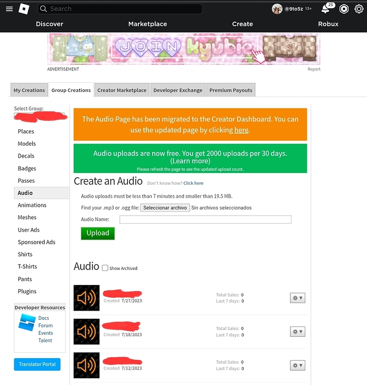 How to access the old “create” page? - Platform Usage Support - Developer Forum | Roblox