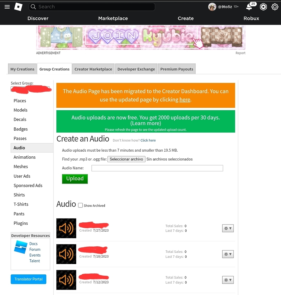 How to access the old “create” page? - Platform Usage Support - Developer Forum | Roblox
