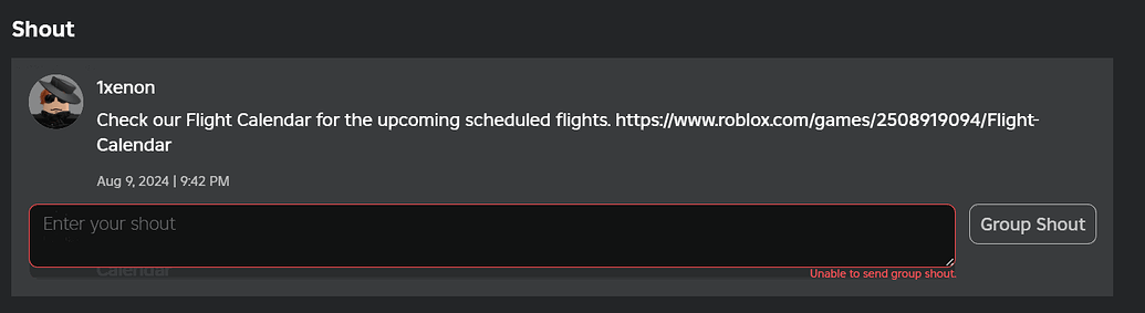 Group shout authorship does not change when creating new shouts ...
