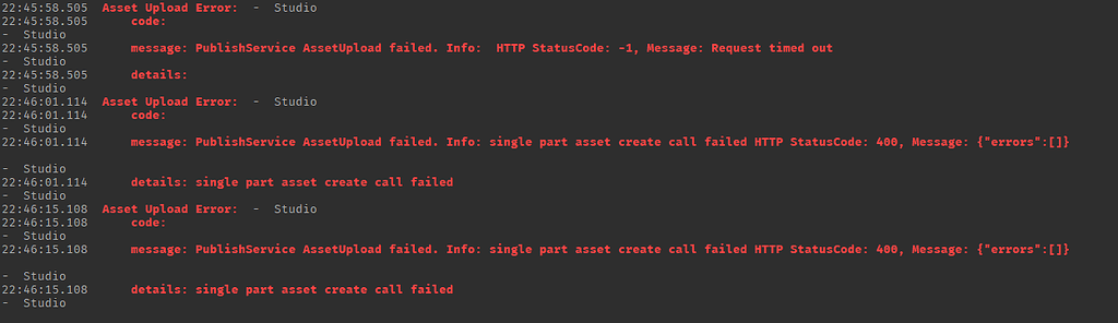 Can't Upload Rigged Avatars, Keep Getting Errors - Art Design Support ...