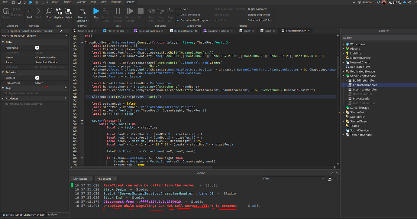 Cant use function FireClient() - Scripting Support - Developer Forum ...