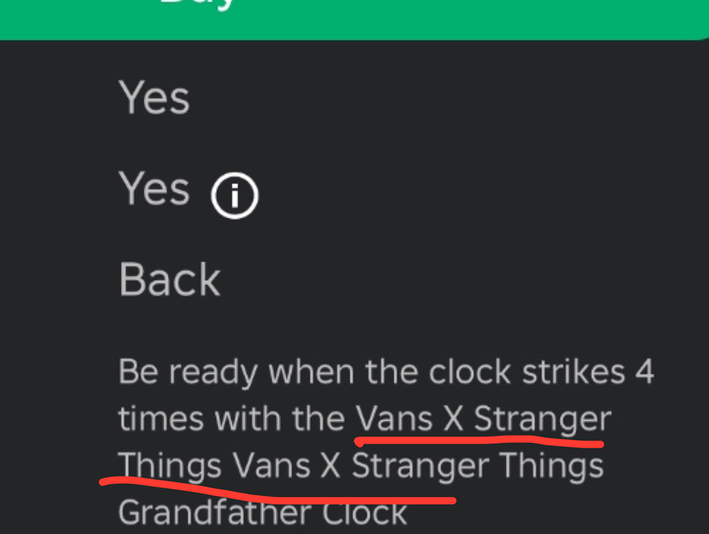 Vans X Stranger Things Grandfather Clock Roblox asset needs a ...
