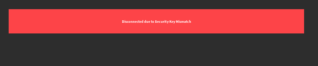 Cannot join games: "Security Key Mismatch" - Website Bugs - Developer ...