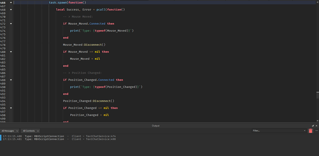 Rbxscriptconnection Not Disconnecting Scripting Support Developer Forum Roblox