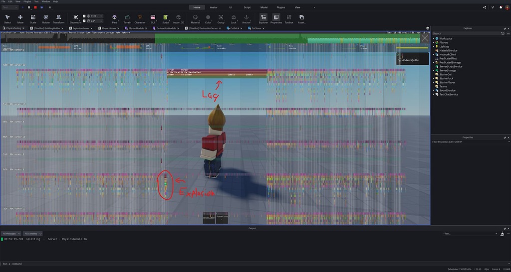 What is "Commit" and "Stat::Send" and what would create lag by it ...