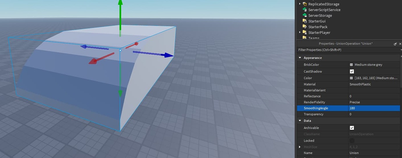 Roblox studio Smooth Angle refusing to work for the past two weeks ...