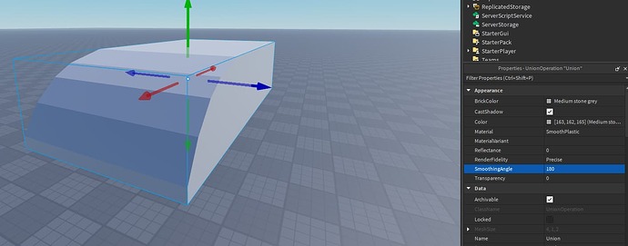 Roblox studio Smooth Angle refusing to work for the past two weeks ...