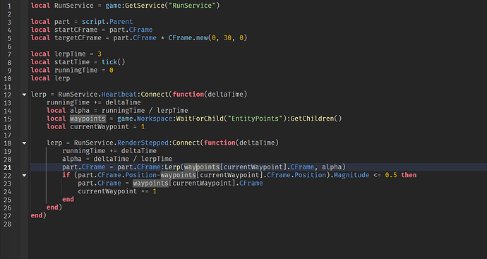 Unable to cast Instance to CoordinateFrame - Platform Usage Support ...
