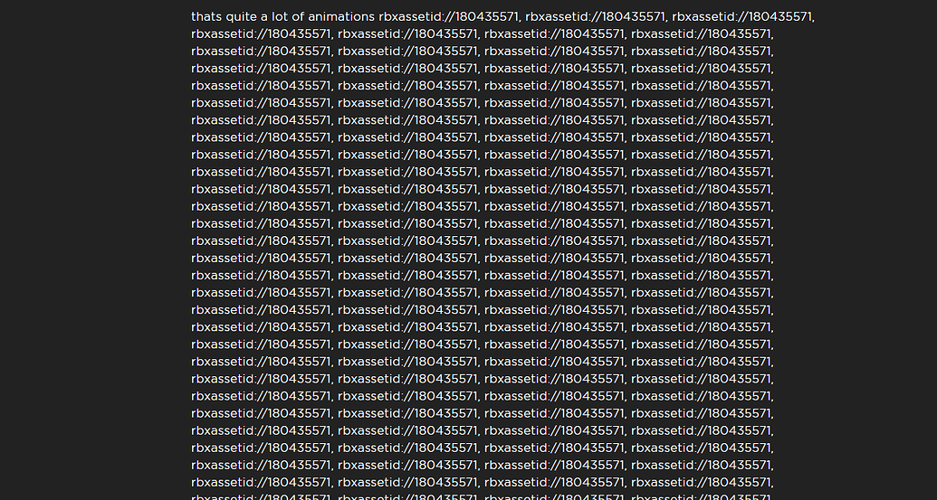 Animate script exceeding 256 AnimationTrack limit - Scripting Support - Developer Forum | Roblox