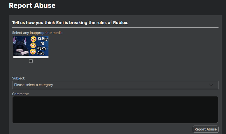 Cannot Report Abuse for game icons - Roblox Application and Website Bugs - Developer Forum | Roblox