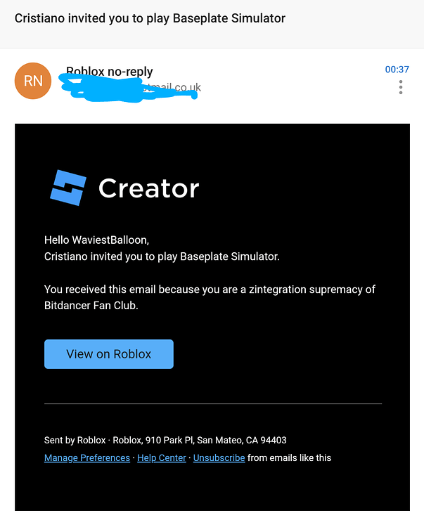 Email notifications for Team Create invites - Announcements - Developer ...