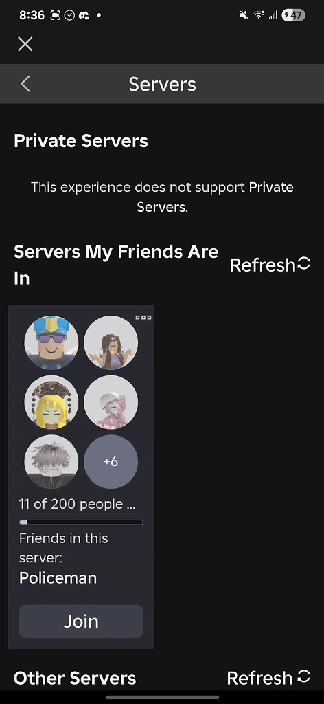 Unable to Join Friends or Specific Servers on Mobile - Roblox Application and Website Bugs ...