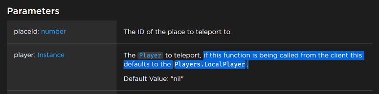 Teleport Player Gui - Scripting Support - Developer Forum | Roblox