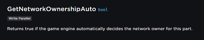 Question regarding SetNetworkOwner() - Scripting Support - Developer Forum | Roblox