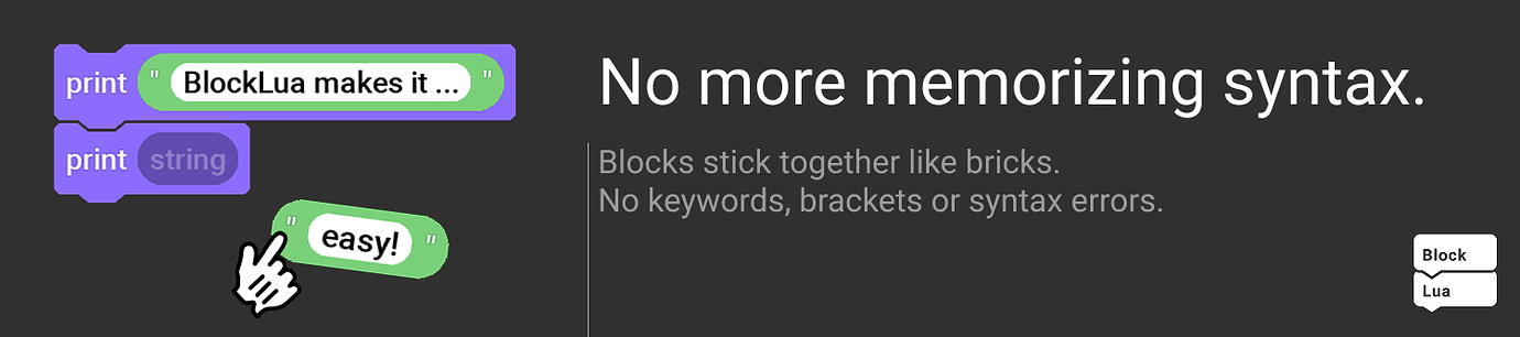 BlockLua | Roblox Visual Scripting like Scratch! - Community Resources ...