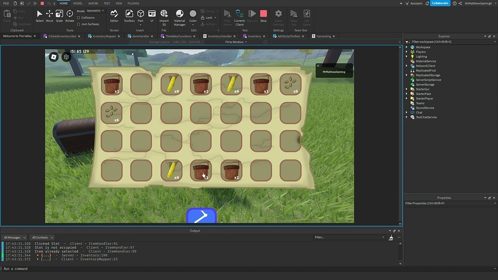 Issues with moving items in inventory - Scripting Support - Developer Forum | Roblox