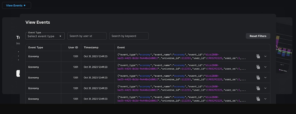 Analytics: Track funnel and economy events to grow your experience ...