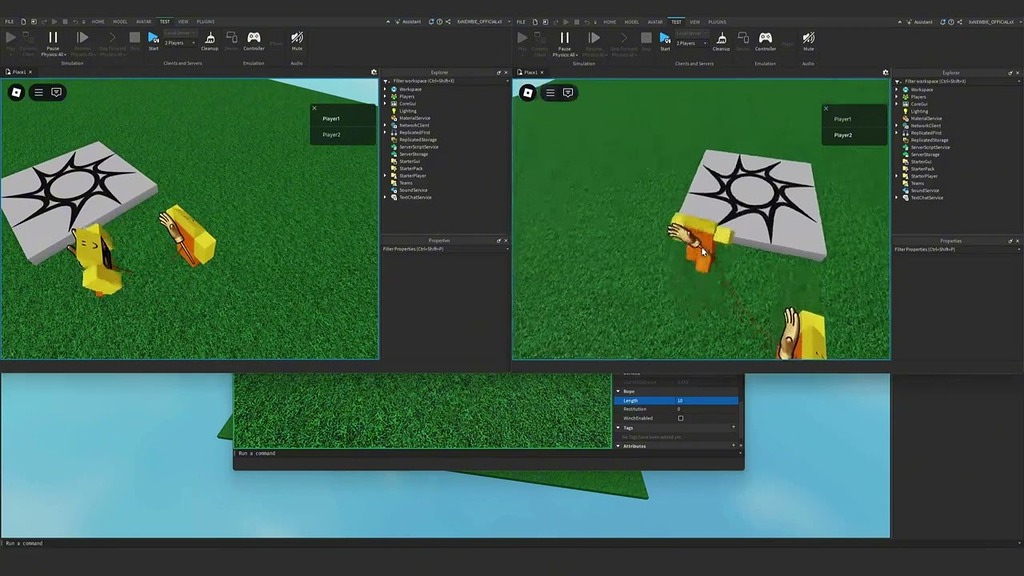 How to properly connect 2 players using Rope / Rod constraints - Community Tutorials - Developer ...