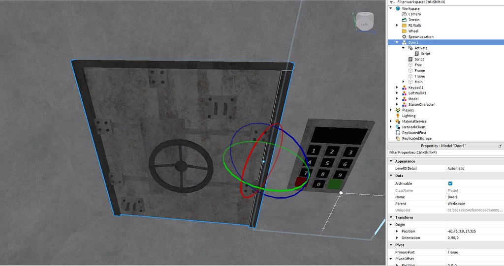 How do I make a door rotate when triggered? - Scripting Support - Developer Forum | Roblox