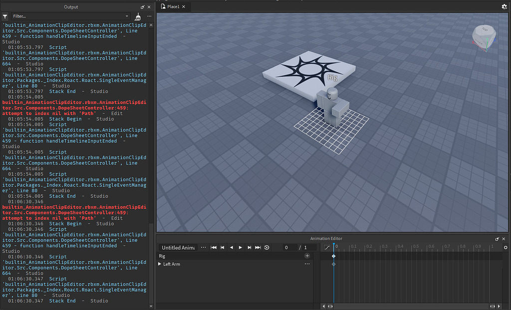 Built in animation editor throws errors when right clicking on the dope sheet - Studio Bugs ...