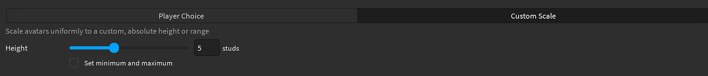 Avatar Settings - Scaling options not working - Studio Bugs - Developer Forum | Roblox