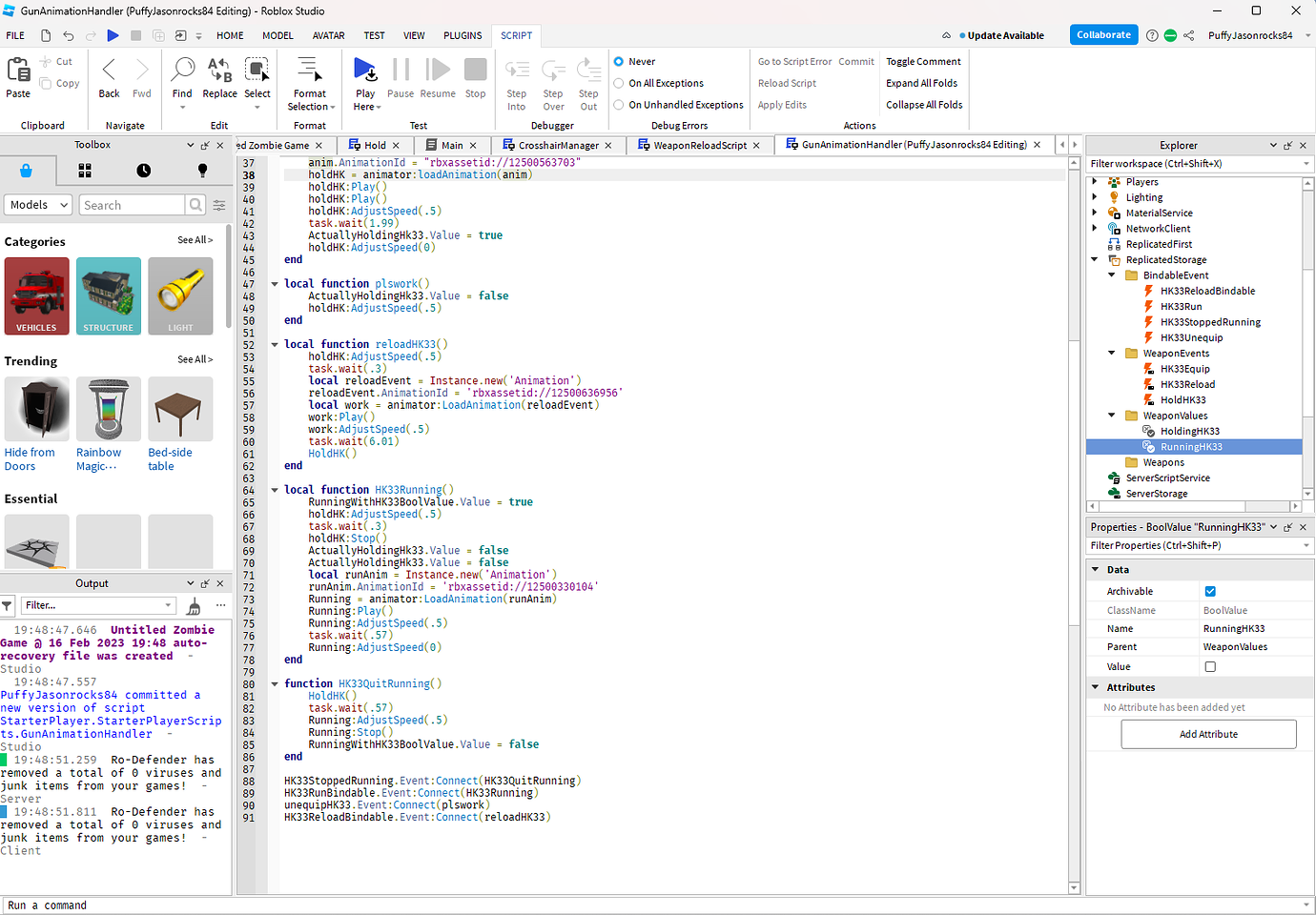Why Is The Weapon Hold Animation Playing When I Unequip The Weapon? [UNSOLVED] - Scripting ...