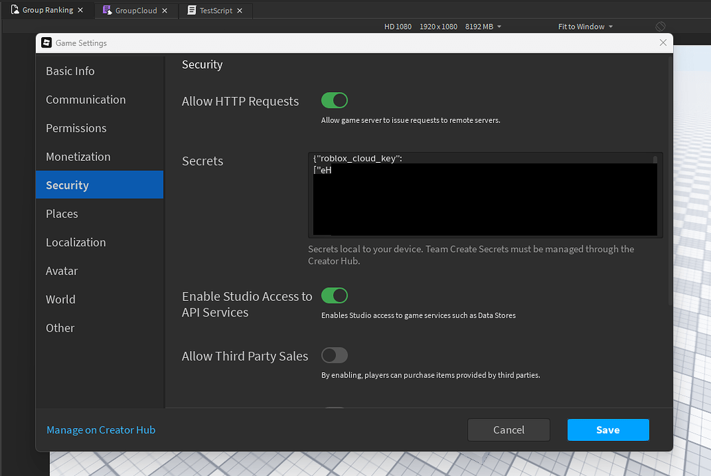 Group ranking with Roblox OpenCloud! - Community Tutorials - Developer Forum | Roblox