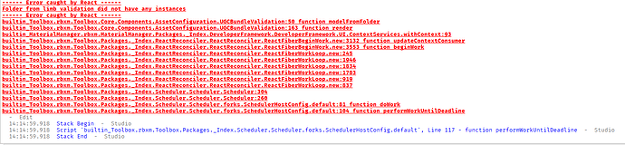New Upload Process "Folder from limb validation did not have any instances" - Prevents Bundle ...