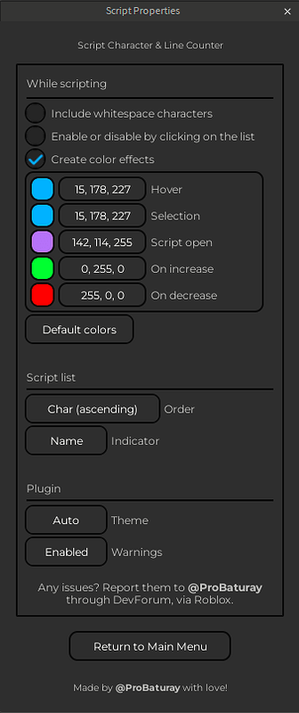 ScriptProperties - Check your script stats instantly and while writing! - Community Resources ...