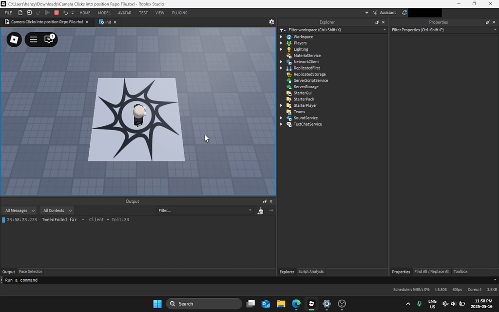 Camera "Clicks" into place when tween completes - Engine Bugs ...