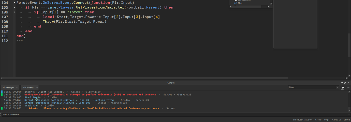 Confusing Error - Scripting Support - Developer Forum | Roblox