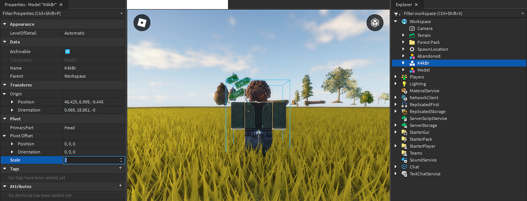 How can i change the standard scale of character? - Scripting Support - Developer Forum | Roblox