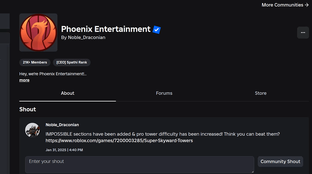 Majority of group information is now hidden behind a "more" button ...