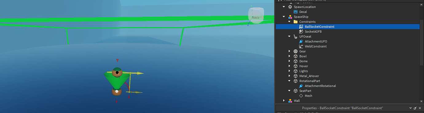 Trying to orientate the Ball Socket Constraint - Scripting Support - Developer Forum | Roblox