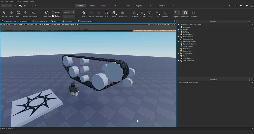 A New Version of my Procedural Tank Track System! - Creations Feedback ...