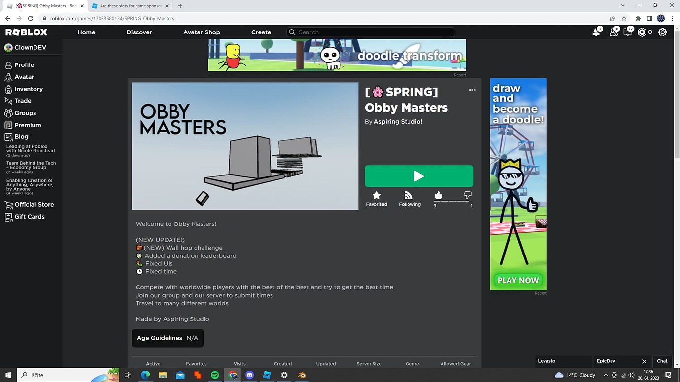 Are these stats for game sponsoring good? - Game Design Support - DevForum | Roblox
