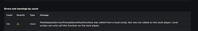 MarketplaceService warning?! - Scripting Support - Developer Forum | Roblox