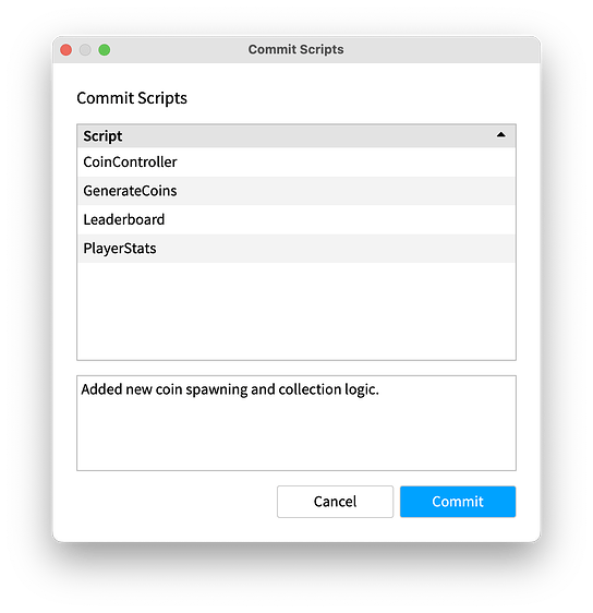 Script draft commits logged in Studio Activity History - Announcements - Developer Forum | Roblox