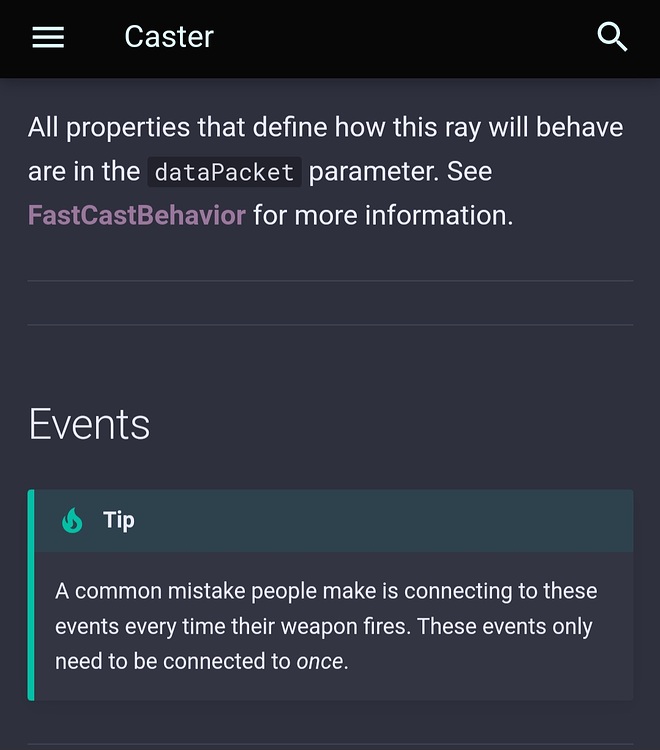 Fastcast .rayhit event triggers multiple times based on how many ...