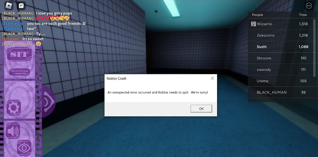 Roblox web client crashing after 15-20 minutes - Roblox Application and ...