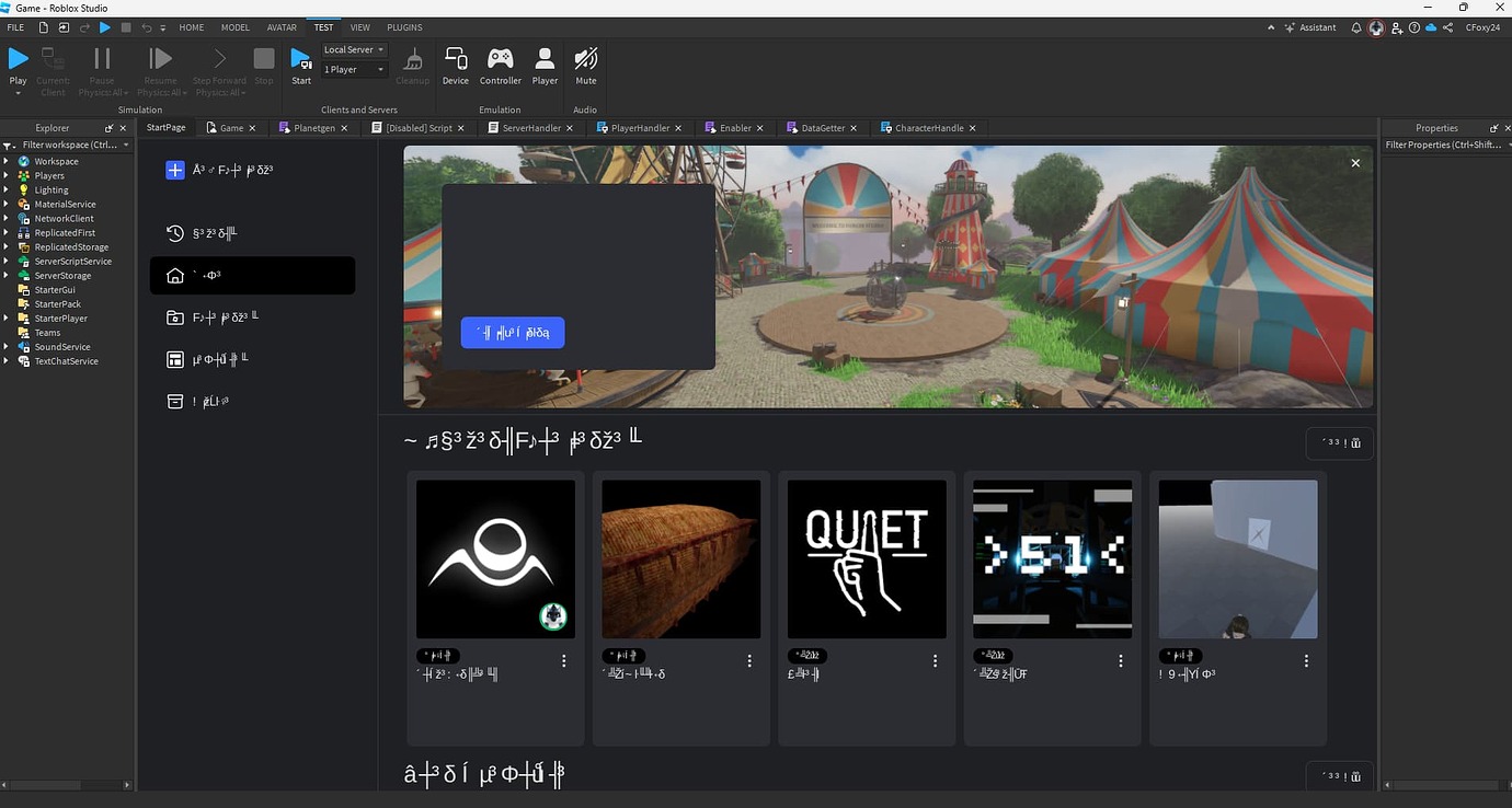 For some reason the Startpage is in a language I did not set it to ...